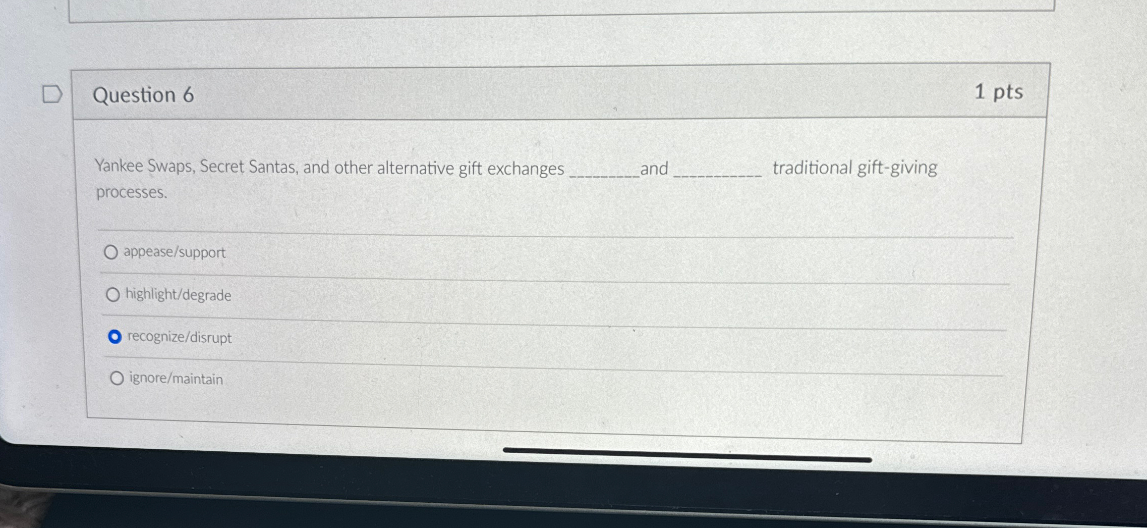 Solved Question 61 ﻿ptsYankee Swaps, Secret Santas, and | Chegg.com