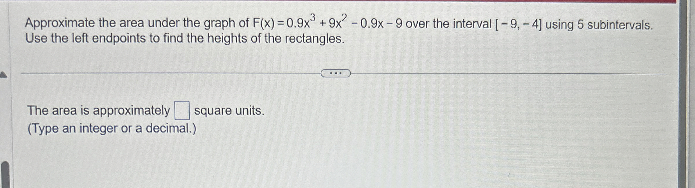 Solved Approximate the area under the graph of | Chegg.com