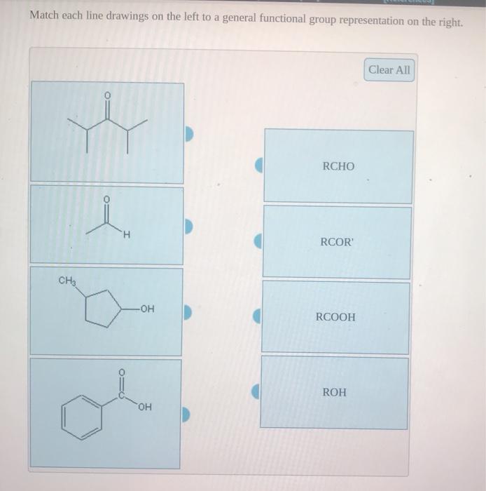 Solved Match each structural formula on the left to the | Chegg.com