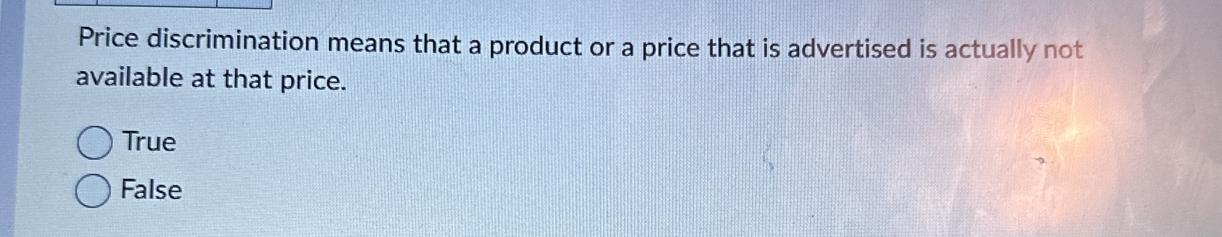 Solved Price discrimination means that a product or a price | Chegg.com