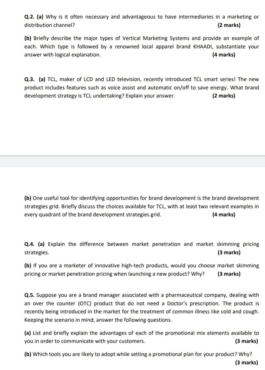 Solved Q.2. (a) Why is it often necessary and advantageous | Chegg.com