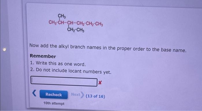 Solved Give the name for this molecule: Give the name for | Chegg.com