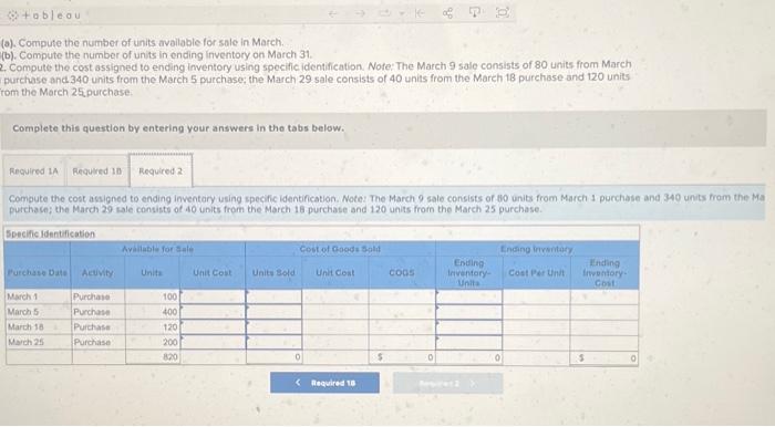 Solved Tableau DA 5-1 (Static): Quick Study, Computing goods | Chegg.com