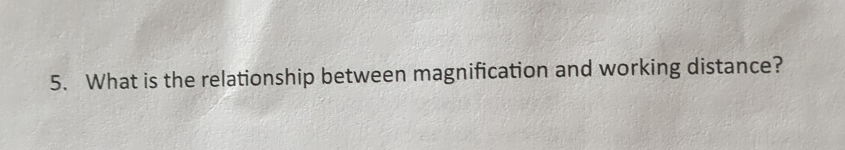 Solved What is the relationship between magnification and | Chegg.com