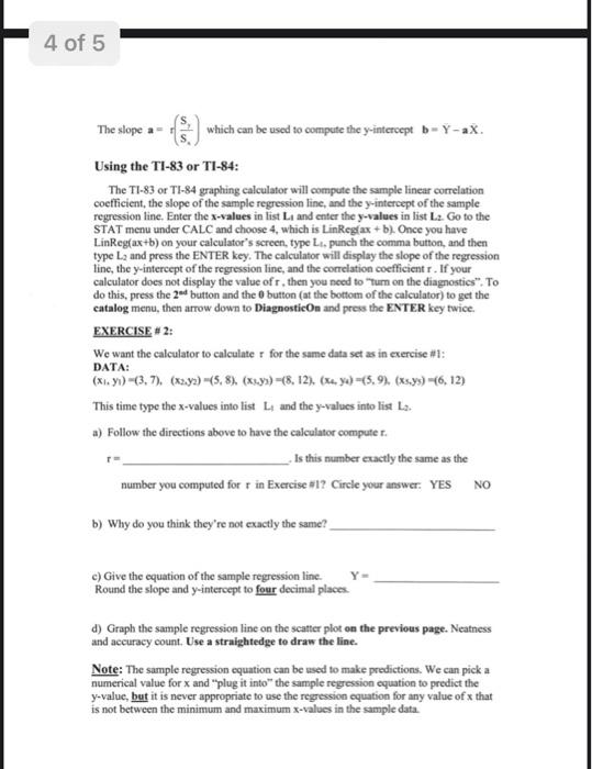 Solved 1 of 5 STAT 10 Calculator Assignment #4 Name: Chaffey | Chegg.com
