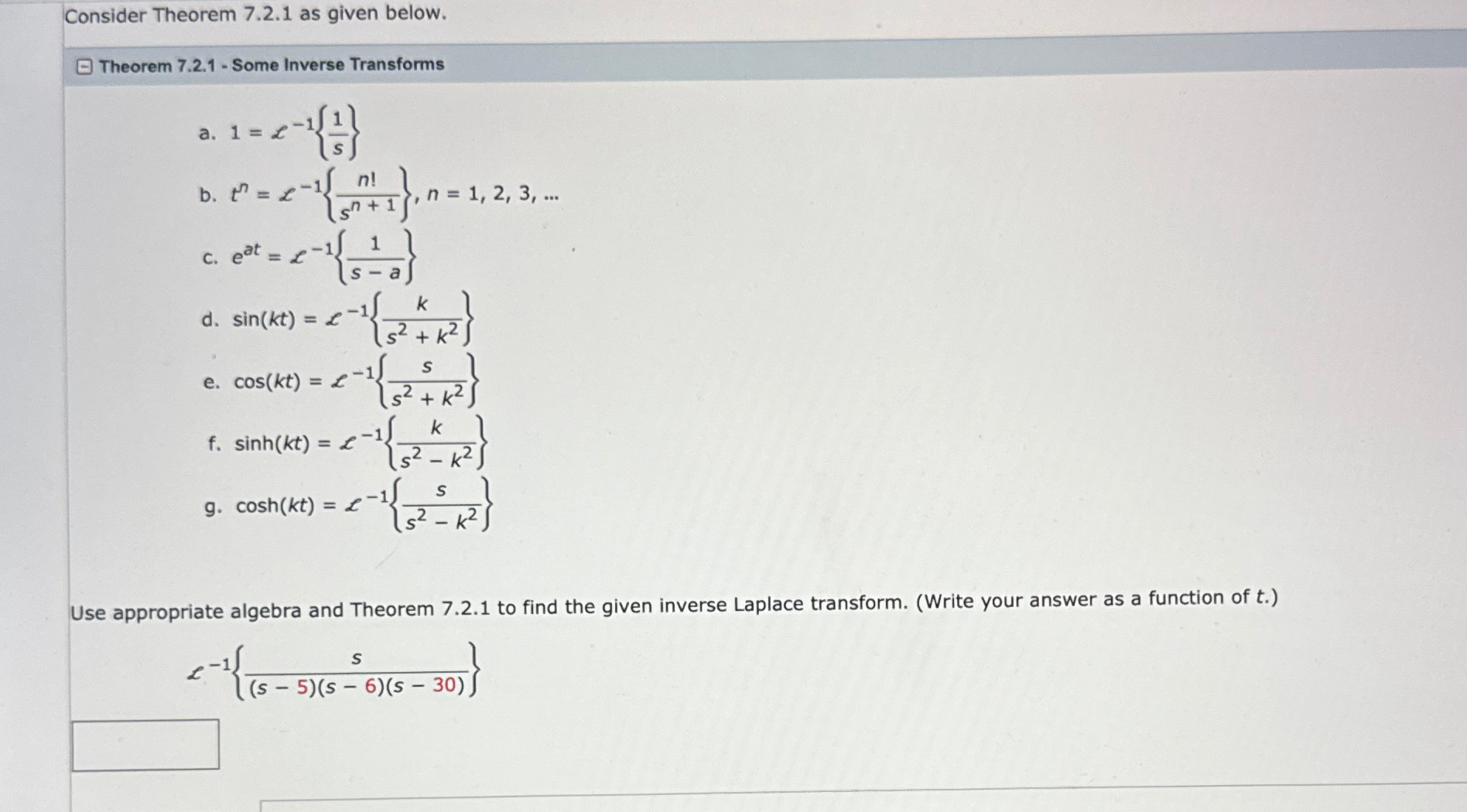 Solved Consider Theorem 7.2.1 ﻿as given below.Theorem | Chegg.com