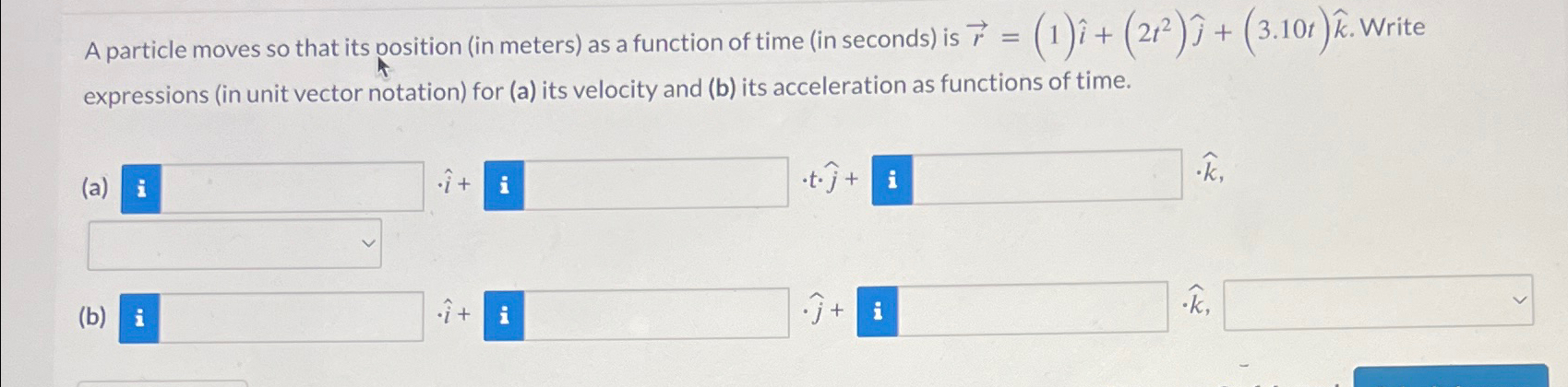 Solved A particle moves so that its position (in meters) ﻿as | Chegg.com