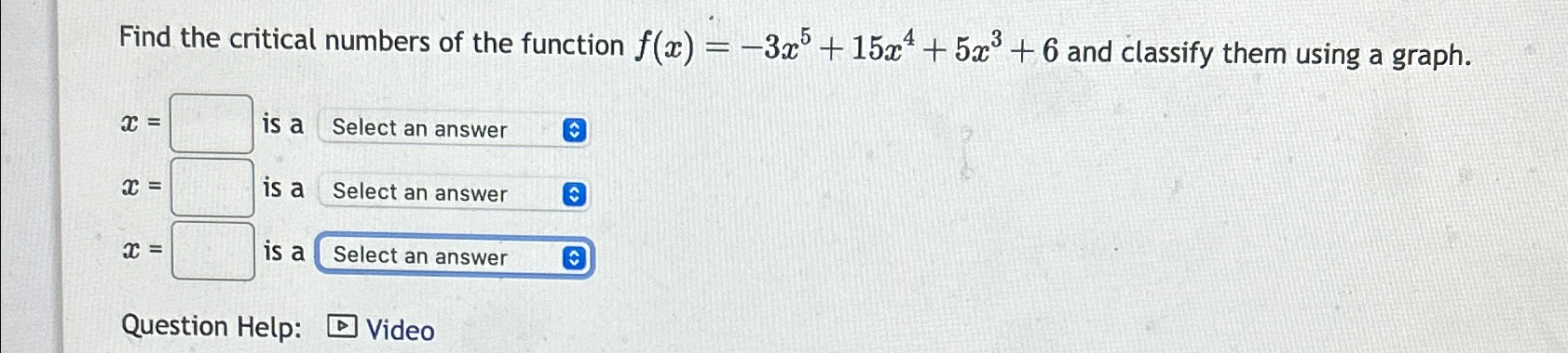 Solved Find the critical numbers of the function | Chegg.com