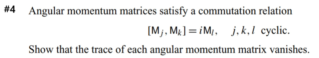Solved write on paper plz#4 ﻿Angular momentum matrices | Chegg.com