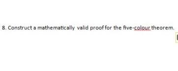 Solved 8. Construct a mathematically valid proof for the | Chegg.com