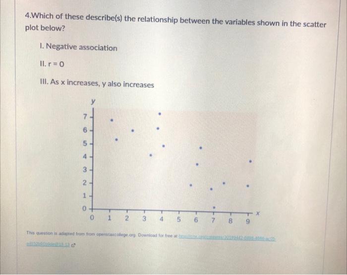 Solved 4.Which of these describe(s) the relationship between | Chegg.com