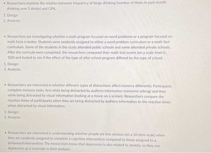 ments Is ts dia bl irse 17 Design types Correlational | Chegg.com