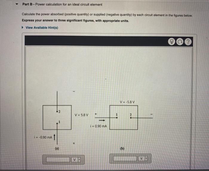 Solved Part A - Voltage drop and current direction in an | Chegg.com