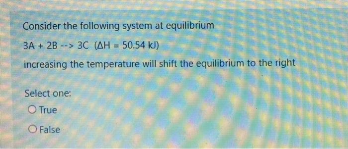 Solved Consider the following system at equilibrium 3A + 2B | Chegg.com