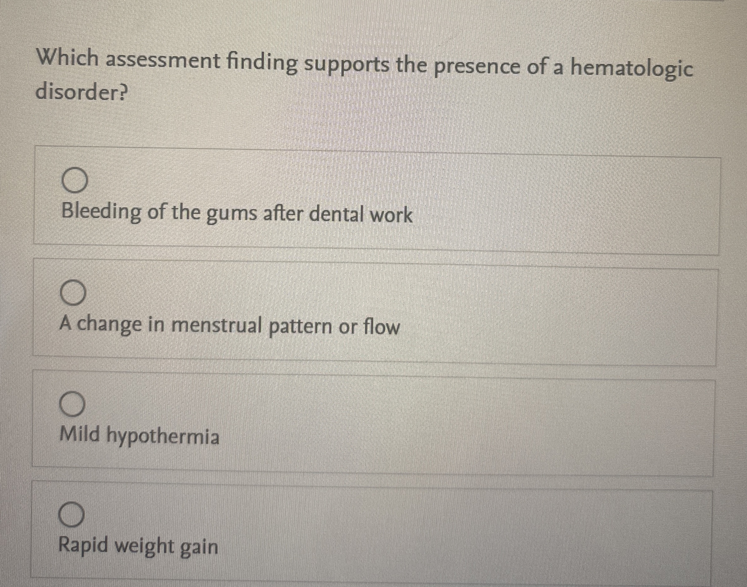 Which assessment finding supports the presence of a | Chegg.com