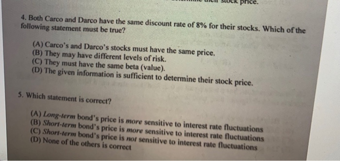 Solved nice. 4. Both Carco and Darco have the same discount | Chegg.com