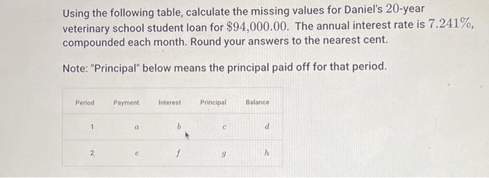 Solved rounding your answer, to the nearest cent, find a ,B | Chegg.com