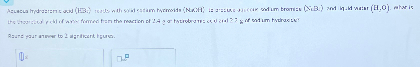 Solved Aqueous hydrobromic acid (HBr) ﻿reacts with solid | Chegg.com