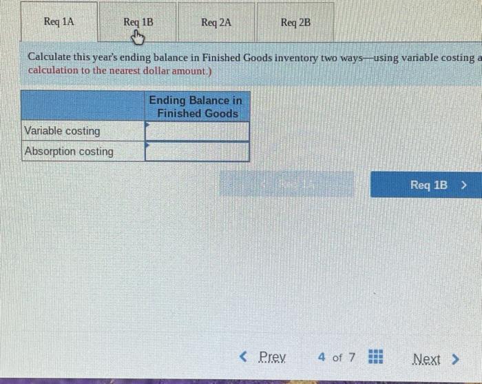 Solved Variable costs per unit: Direct materials Direct | Chegg.com