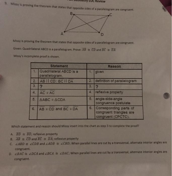 Solved Pure shows parallelogram PQRS on a coordinate plane. | Chegg.com