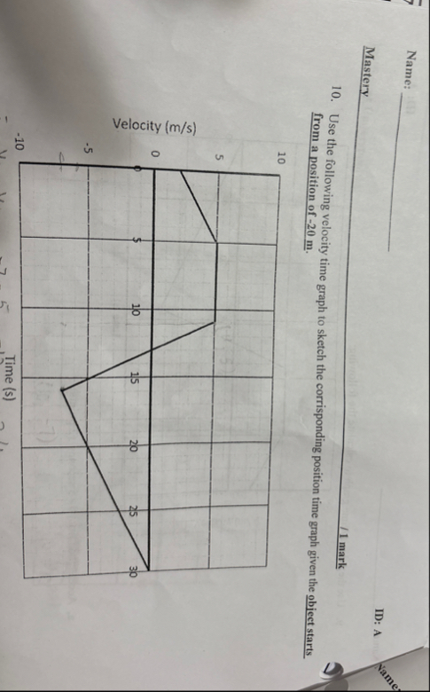 Solved Name: q,ID: AMastery11 ﻿mark10. ﻿Use the following | Chegg.com