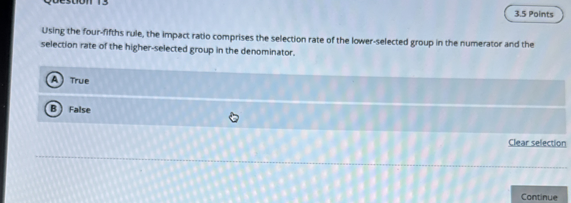 Solved Using the four-fifths rule, the impact ratio | Chegg.com