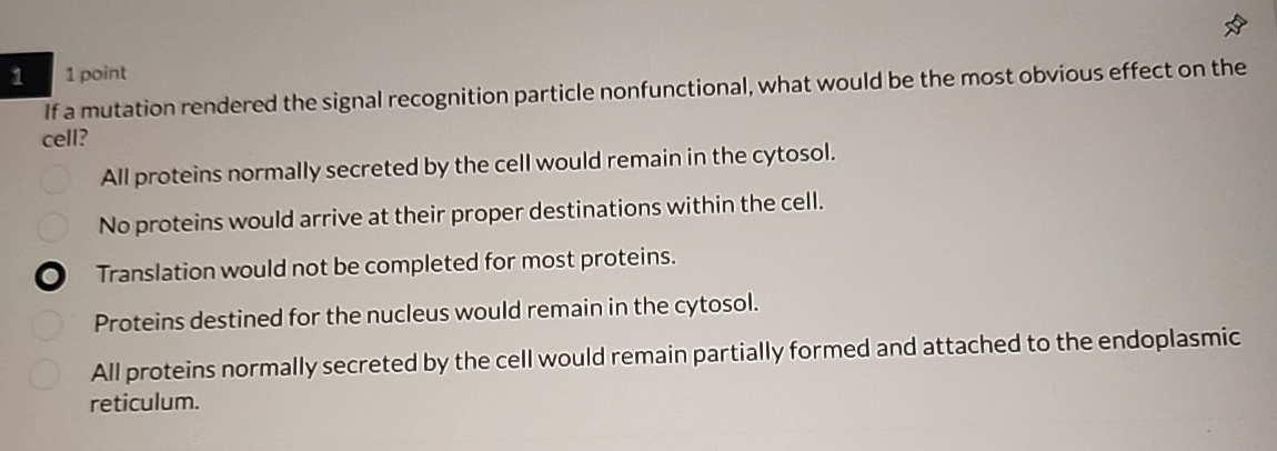 Solved 11 ﻿pointIf a mutation rendered the signal | Chegg.com