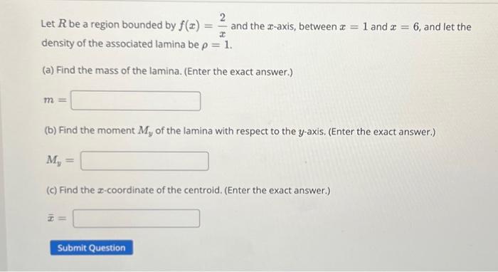 Solved Let R be a region bounded by f(x)=x2 and the x-axis, | Chegg.com