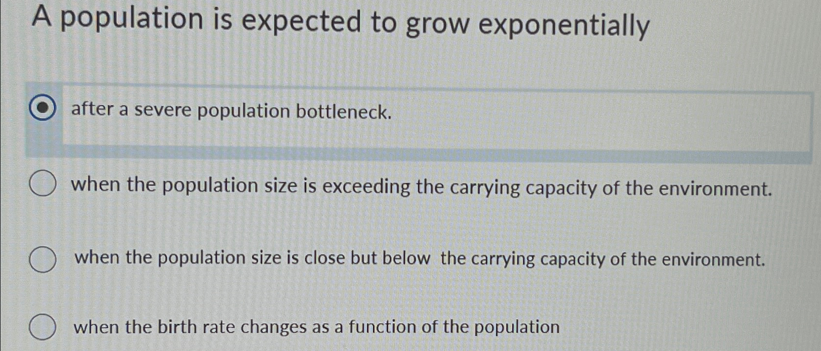 Solved A population is expected to grow exponentially | Chegg.com