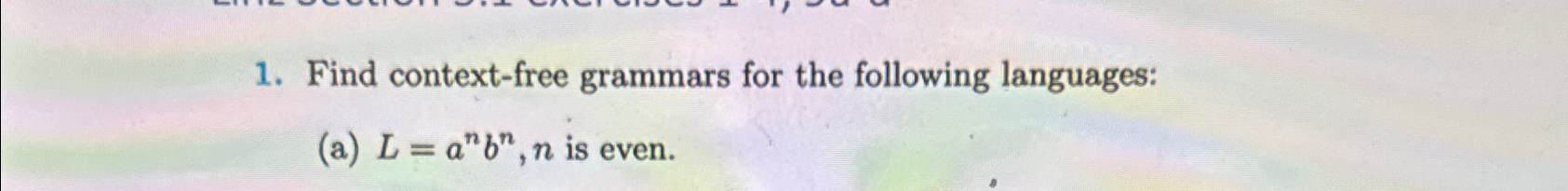 Solved Find context-free grammars for the following | Chegg.com