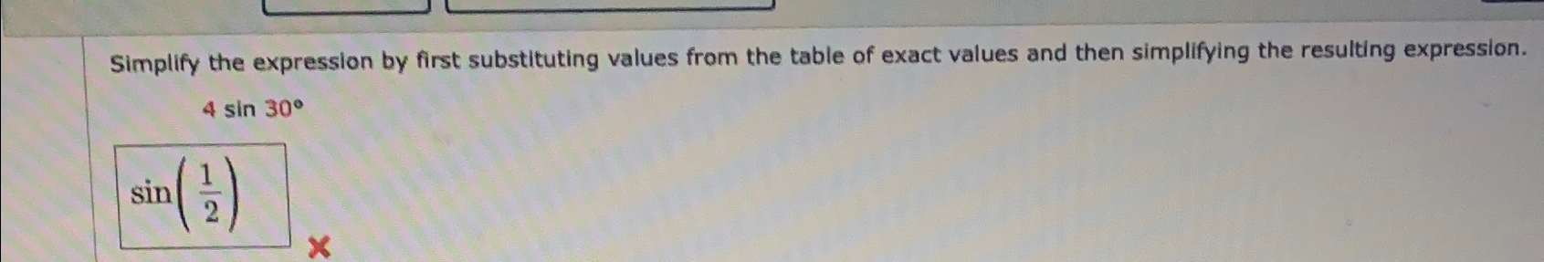 Solved Simplify the expression by first substituting values | Chegg.com