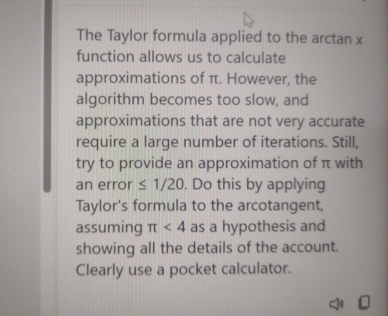 Solved The Taylor formula applied to the arctanx ﻿function | Chegg.com