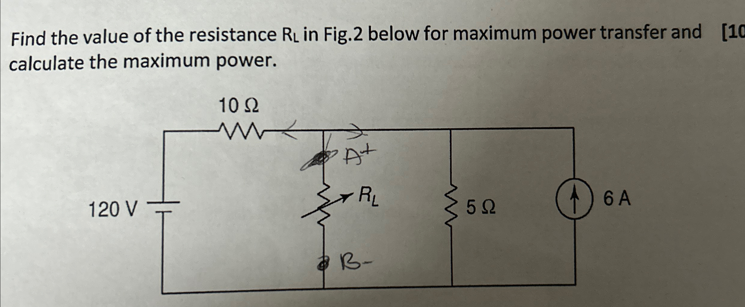 Solved Find the value of the resistance RL ﻿in Fig. 2 ﻿below | Chegg.com