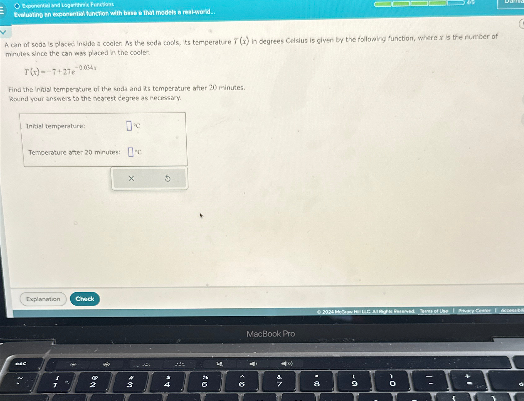 Solved Exponential and Logarithmic Functions45Evaluating an | Chegg.com