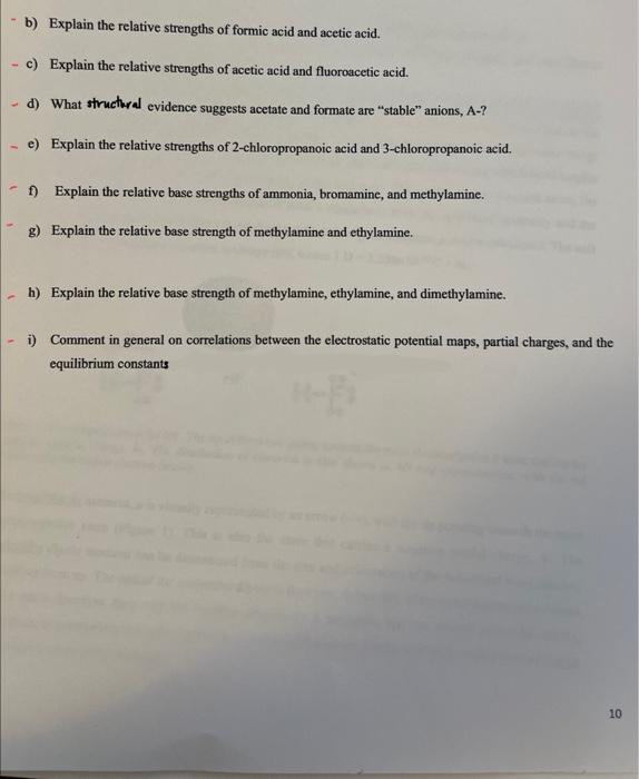 Solved b) Explain the relative strengths of formic acid and | Chegg.com