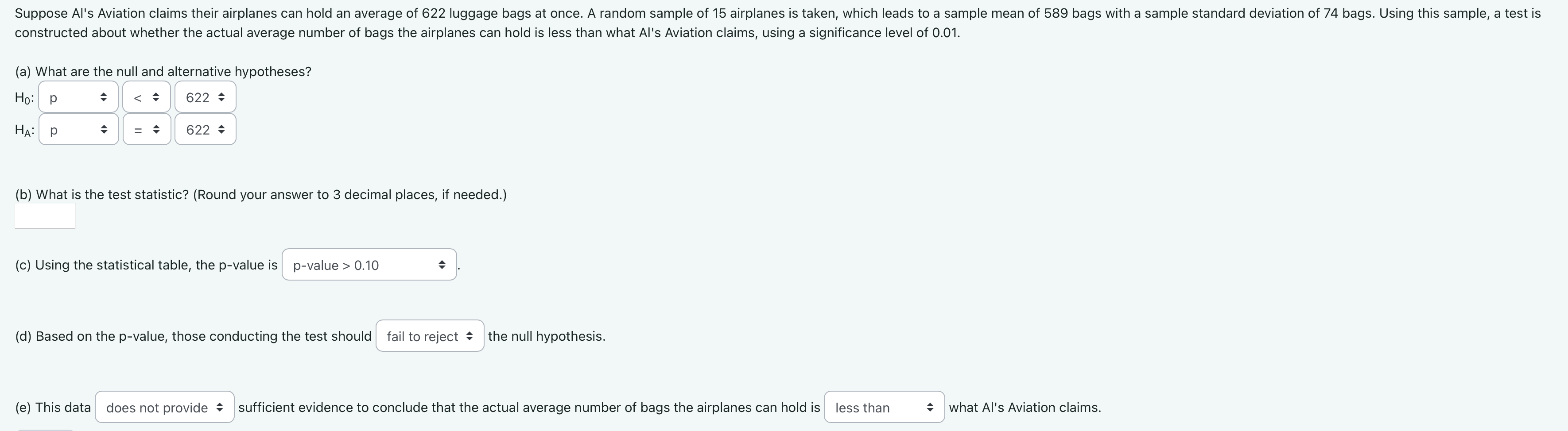 Solved constructed about whether the actual average number | Chegg.com