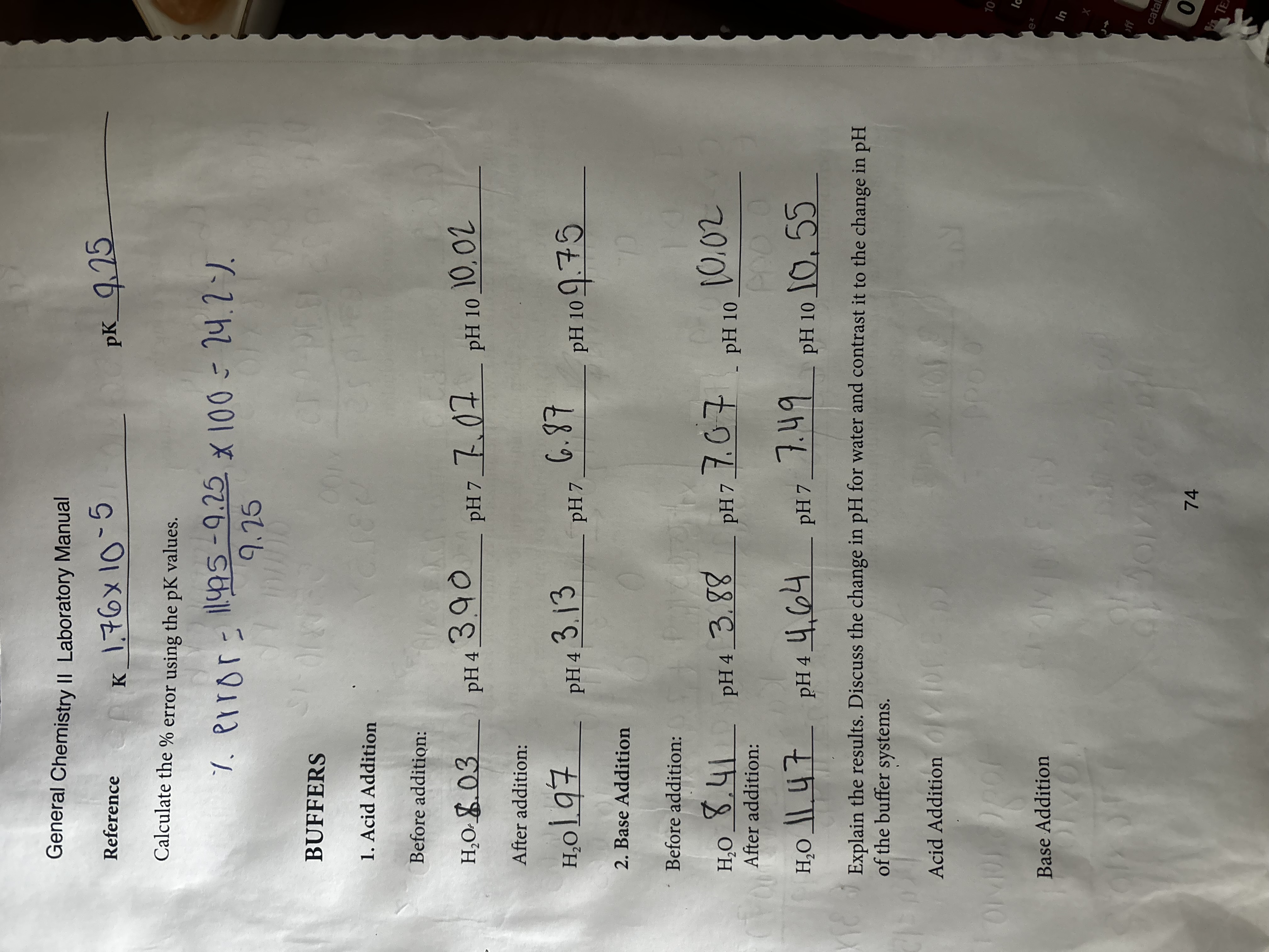 Solved General Chemistry II Laboratory ManualReference | Chegg.com