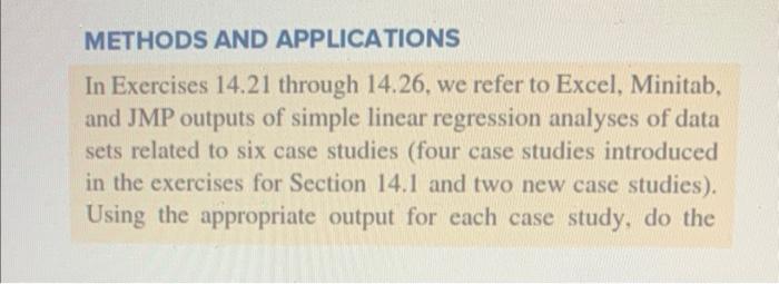 Solved METHODS AND APPLICATIONS In Exercises 14.21 through | Chegg.com