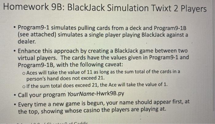 Solved - Program9-1 simulates pulling cards from a deck and | Chegg.com