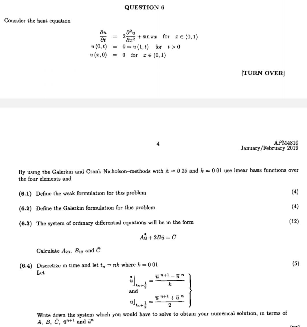 Solved QUESTION 6Consider the heat | Chegg.com