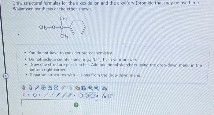 Solved Draw structural formulas for the alkoxide ion and the | Chegg.com