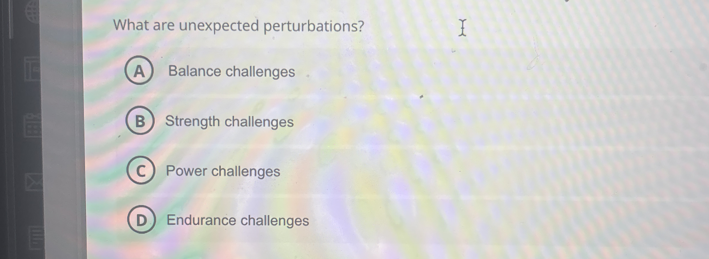 Solved What are unexpected perturbations?Balance | Chegg.com