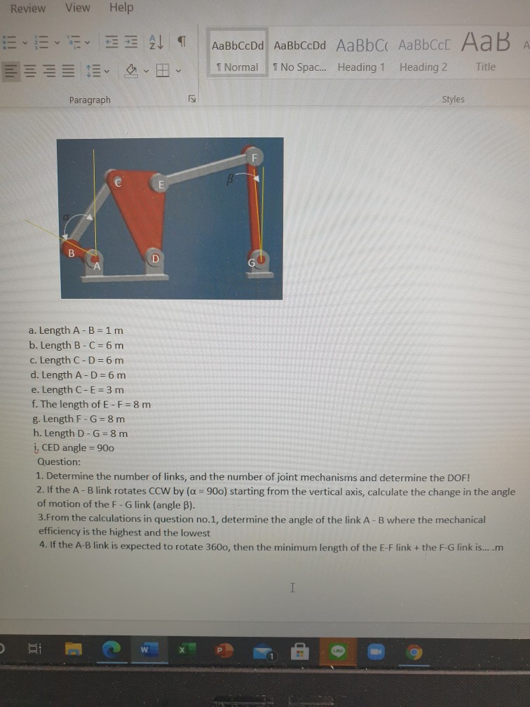 Solved Review View Help E AL AaBbCcDd Aabbccdd AaBbcc | Chegg.com