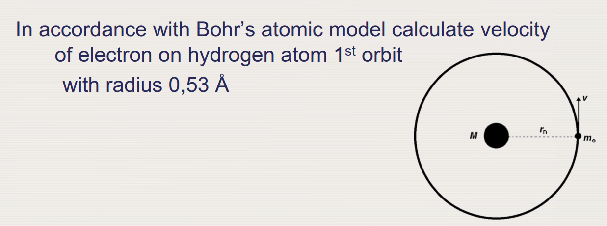 Solved In accordance with Bohr's atomic model calculate | Chegg.com