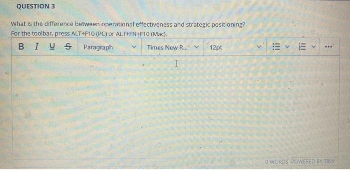 Solved QUESTION 3 What is the difference between operational | Chegg.com