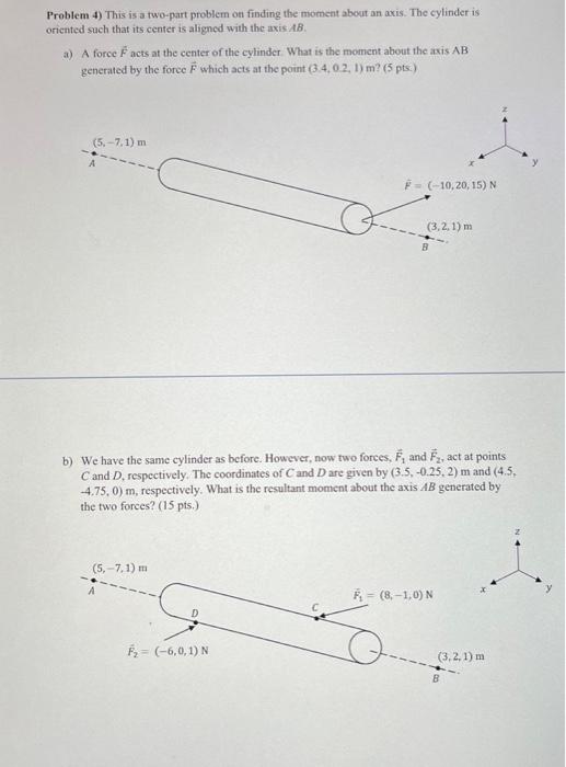 Solved Problem 4) This is a two-part problem on finding the | Chegg.com