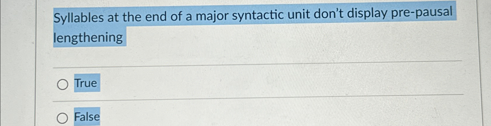 Solved Syllables at the end of a major syntactic unit don't | Chegg.com
