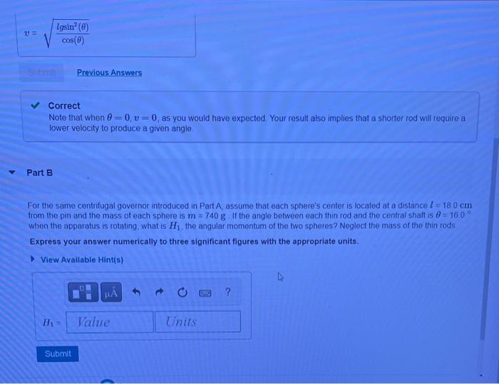 Solved Learning Goal: To apply the principle of angular | Chegg.com