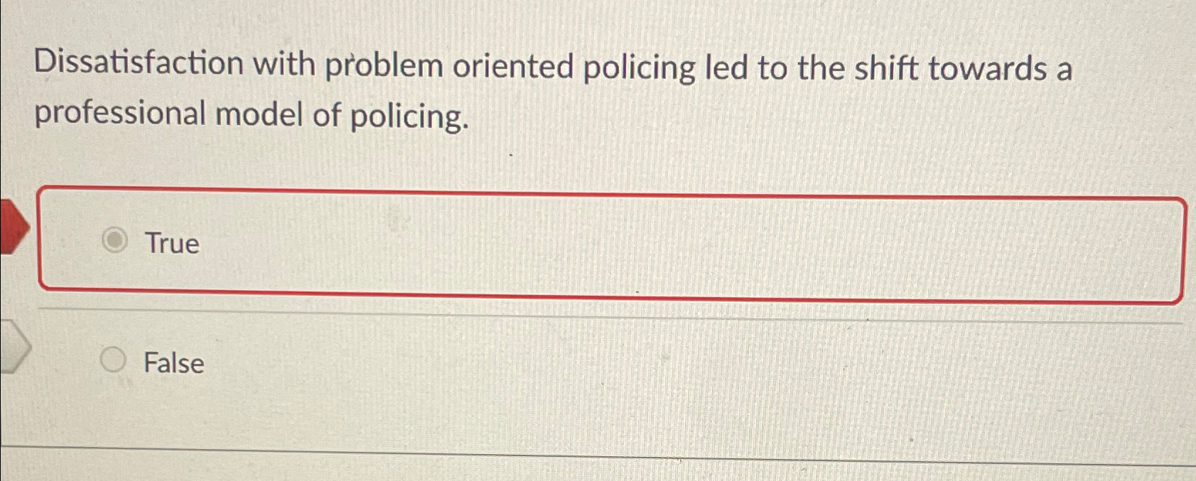Solved Dissatisfaction with problem oriented policing led to | Chegg.com