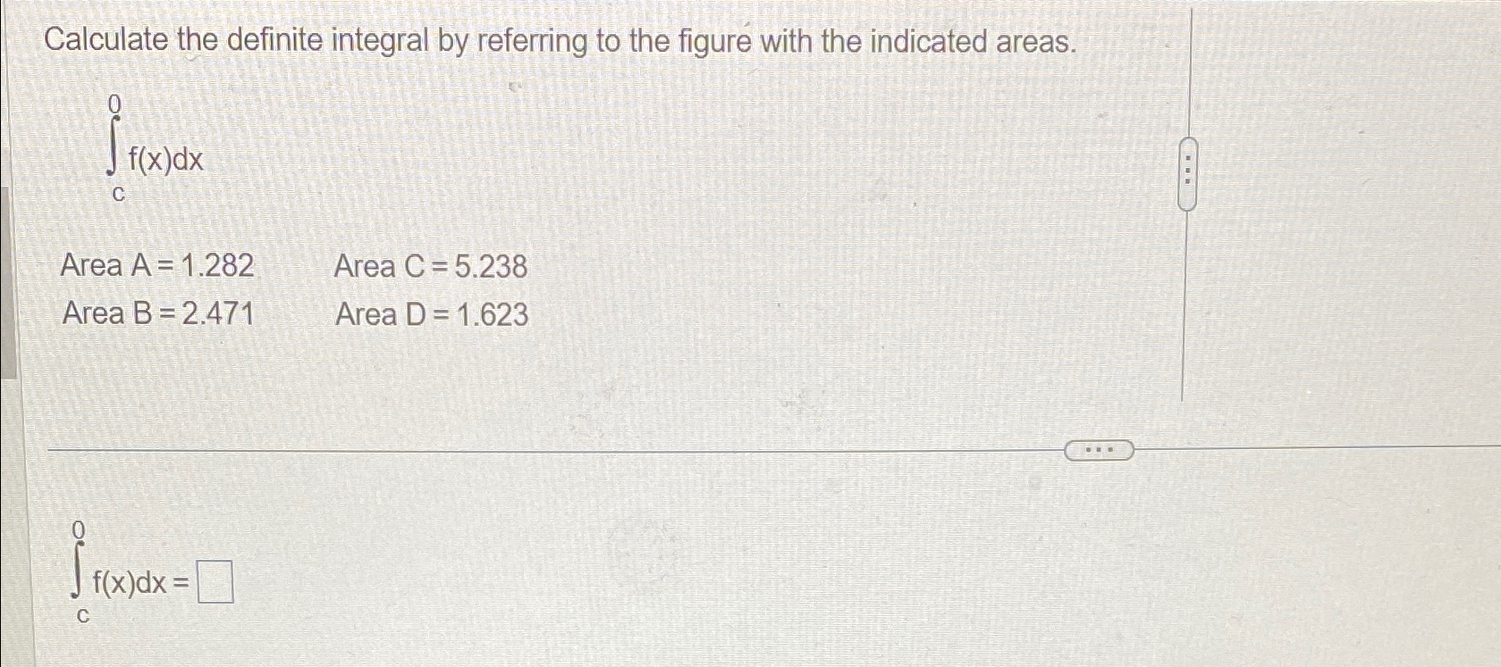 Solved Calculate the definite integral by referring to the | Chegg.com